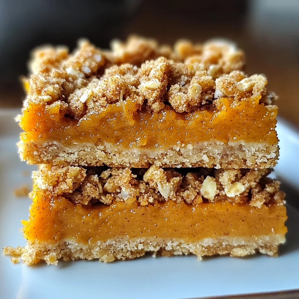 Pumpkin Pie Crumble Bars – Easy Fall Dessert Recipe